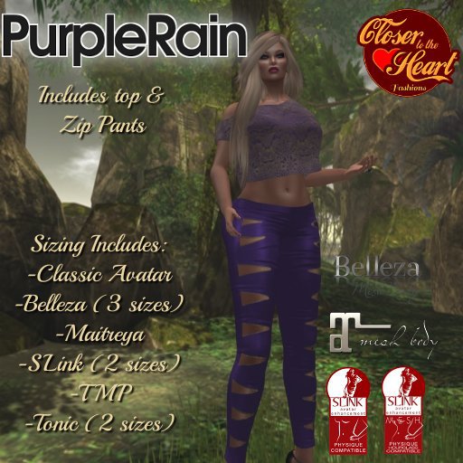 Second Life Marketplace - PurpleRain Pants Outfit**