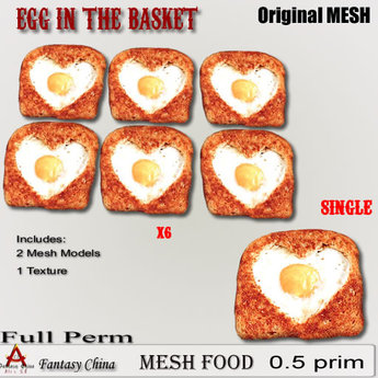 Second Life Marketplace - FC- Full Perm Mesh Egg In Basket