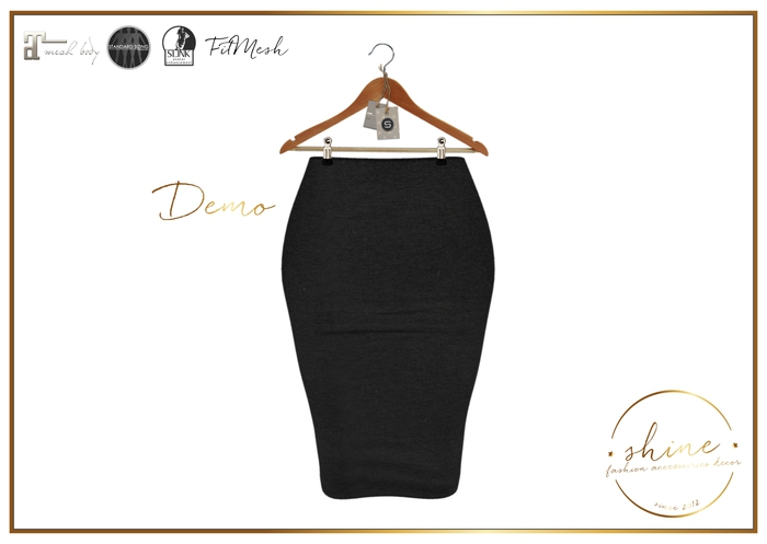 Second Life Marketplace - shine by [ZD] - "Debbie" Pencil Skirt - Demo