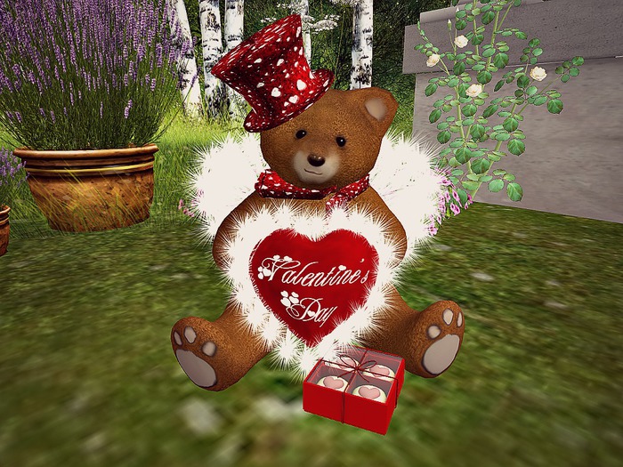 Second Life Marketplace - CJ Valentine Bear with Wings + Pralines