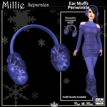 Second Life Marketplace - C&F Millie Winter Separates - Ear Muffs ...