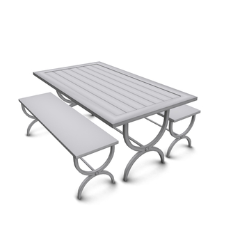 Second Life Marketplace - FULL PERM MESH Garden Table & Bench Set ...