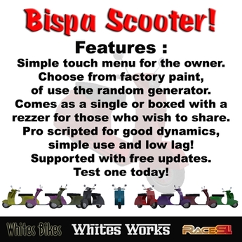 Second Life Marketplace Bispa Scooter Rezzer