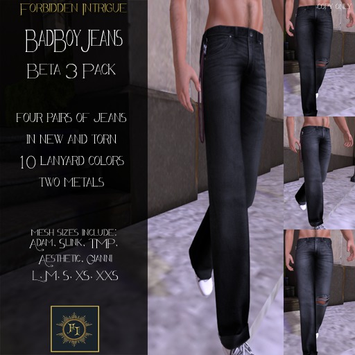 Second Life Marketplace - *FI* Mens Bad Jeans - Beta Pack 3