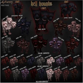 Second Life Marketplace - Alchemy - Hell Hound - Burnt [box]