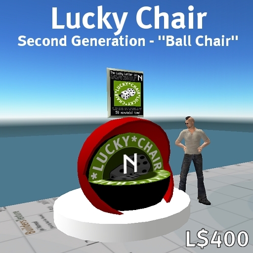 Second Life Marketplace - Lucky Chair (retro 60's-style Ball Chair)