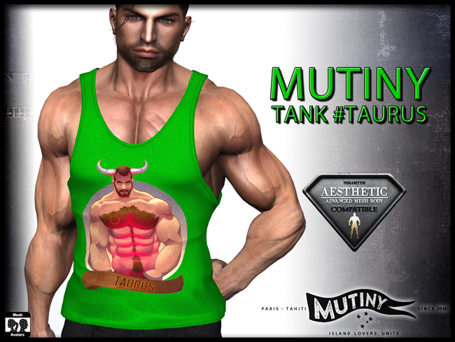 Second Life Marketplace - MUTINY TANK #TAURUS (NIRAMYTH) - AESTHETIC