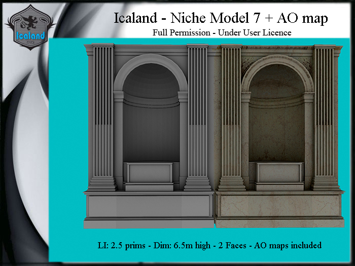 Second Life Marketplace - Icaland - Niche Model 7 + AO map