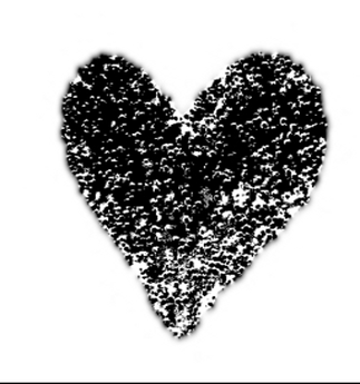 Second Life Marketplace - Sanna Abstract Turning Heart BW Tintable Alpha MP