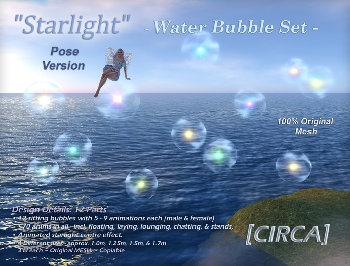 Second Life Marketplace - [CIRCA] - "Starlight" - Water Bubble Set ...