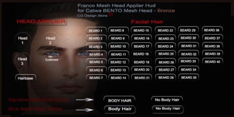 Second Life Marketplace - FRANCO - MALE - SKIN