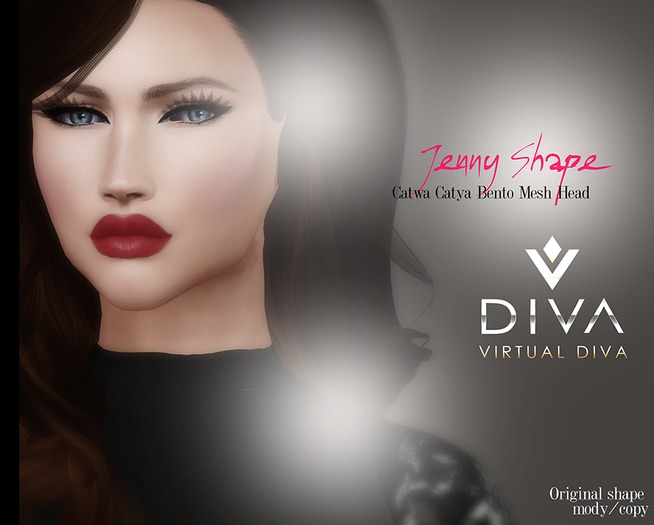 Second Life Marketplace - :;VD::;Jenny Catwa Bento Head