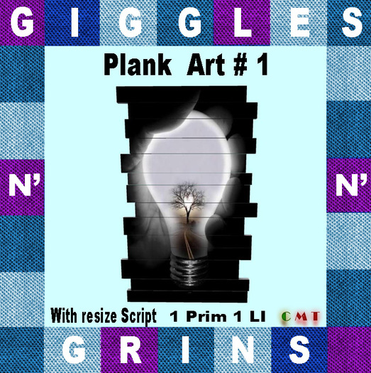 Second Life Marketplace - Giggles n' Grins Plank Art # 1