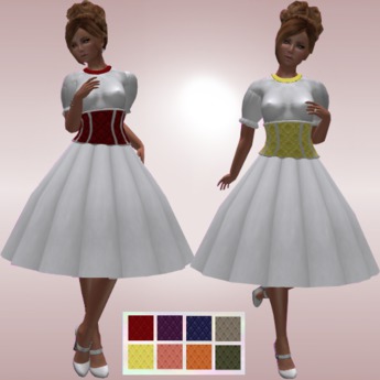 Second Life Marketplace - ::PP:: Sandra Dress White