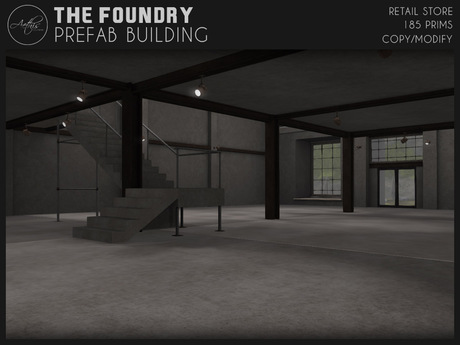 Second Life Marketplace - [AC] The Foundry - Prefab Building - 30 x 50m ...