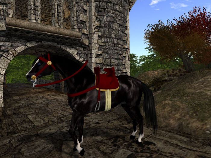 Second Life Marketplace - Medieval knight: Saddle without barding red ...
