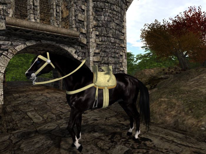 Second Life Marketplace - Medieval knight: Saddle without barding white ...