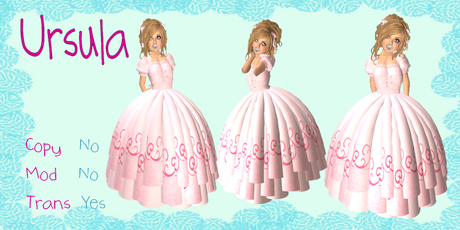 Second Life Marketplace - *DeSiGneR KiDz* Ursula Pink Princess ...