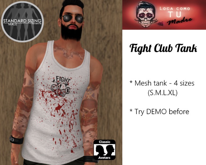 Second Life Marketplace - Fight Club Tank