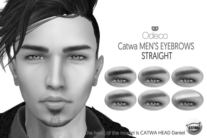 Second Life Marketplace - ::Odeco::Catwa Mens eyebrow straight DEMO