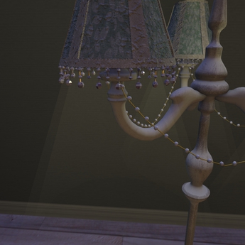 Second Life Marketplace - Shabby Chic Floor Lamp