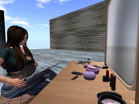 Second Life Marketplace - Vanity Make-up Mirror in a rez-faux system ...
