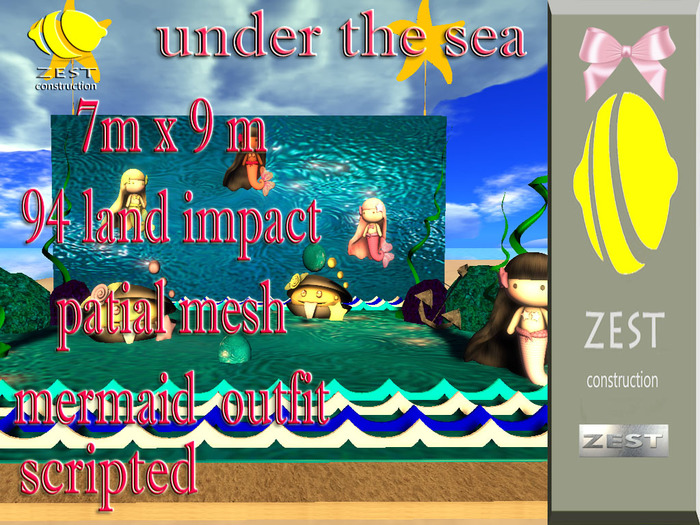Second Life Marketplace - ZEST CONSTRUCTION TODDLEEDOO UNDER THE SEA ...