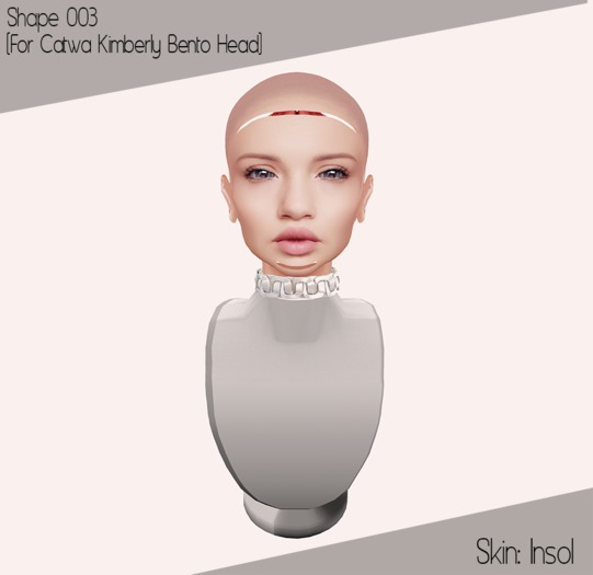 Second Life Marketplace - Shape 003 (Catwa Kimberly Bento Head)
