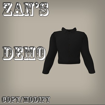 Second Life Marketplace - Zan's modern outfit shirt (DEMO)