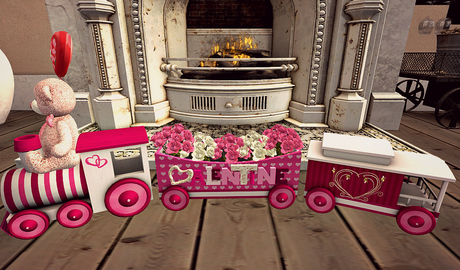 Second Life Marketplace - CJ Valentine Love Train with Balloon - copy ...