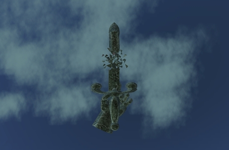 Second Life Marketplace - Shattered Sword in Green Marble