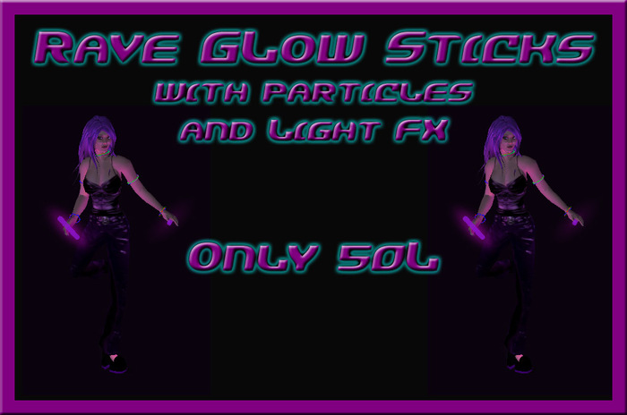 Second Life Marketplace - purple rave glow sticks