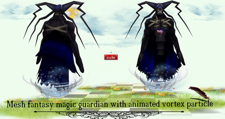 Second Life Marketplace - Mesh fantasy magic guardian with animated vortex particle v.2