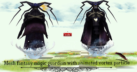 Second Life Marketplace - Mesh fantasy magic guardian with animated vortex particle v.3