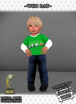 Second Life Marketplace - ~*Sweet Tots*~ TD~ Panda Boy~ Who Dat