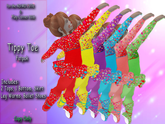 Second Life Marketplace - *PC* ND/MD Cuties Tippy Toe Fatpak