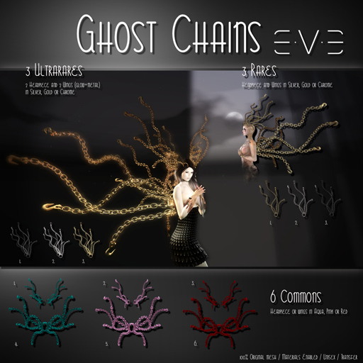 Second Life Marketplace - E.V.E GHOST CHAINS Headpiece Pink