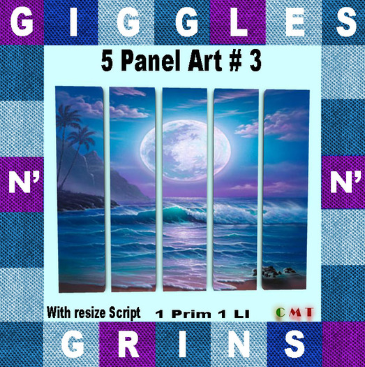 Second Life Marketplace - Giggles n' Grins 5 Panel Art # 3