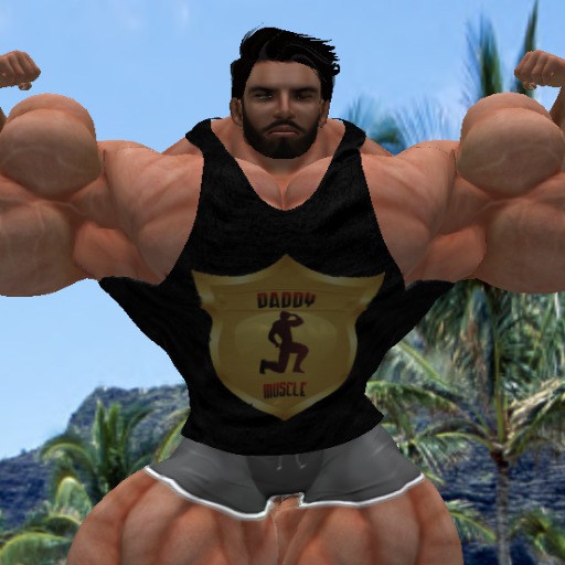 Second Life Marketplace - DEV_BasicTop_black Alex Daddy Muscle