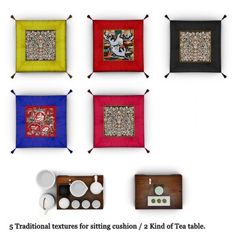 Second Life Marketplace - Project K Korean Tea table set DaRye