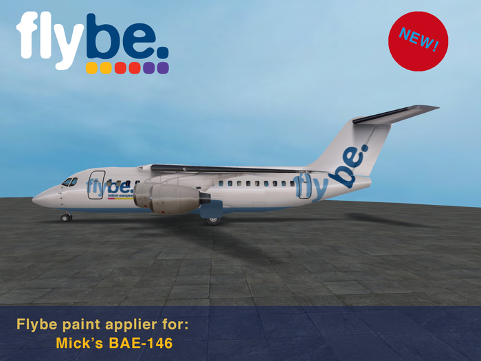 Second Life Marketplace - Flybe paint Applier BAE-146