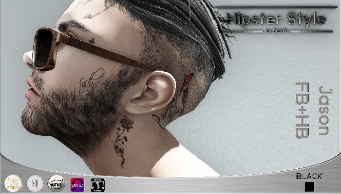 Second Life Marketplace - [Hipster Style] Jason FH+HB BLACK