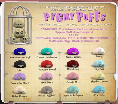 Second Life Marketplace - ChiMia:: Pygmy Puff - Vampire Blood Shoulder Pet