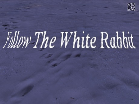 Second Life Marketplace - Follow The White Rabbit Sign