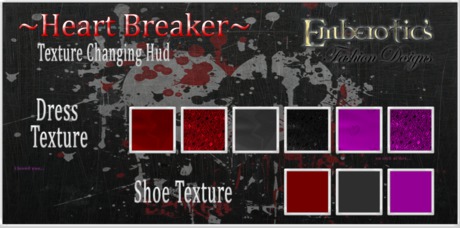 Second Life Marketplace - ~ Heart Breaker ~ Dress with Texture Hud