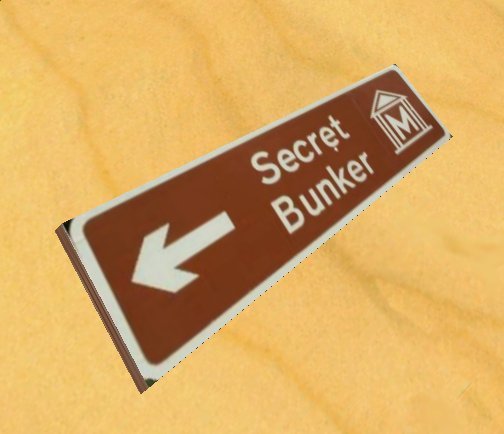 Second Life Marketplace - Secret bunker sign