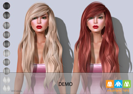 Second Life Marketplace - Hotties'99 Bonnie hair-DEMO