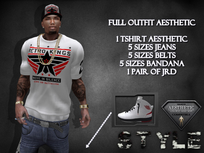 Second Life Marketplace - -STYLE- RETRO KINGS OUTFIT AESTHETIC