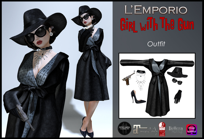 Second Life Marketplace - L'Emporio ::*Girl with the Gun*::-Outfit ...