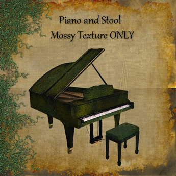 Second Life Marketplace - Bad Katz Mesh Piano and Bench TEXTURE